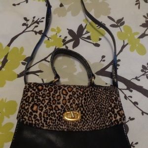Bags | Leopard Print Satchel And Shoulder Bag | Poshmark